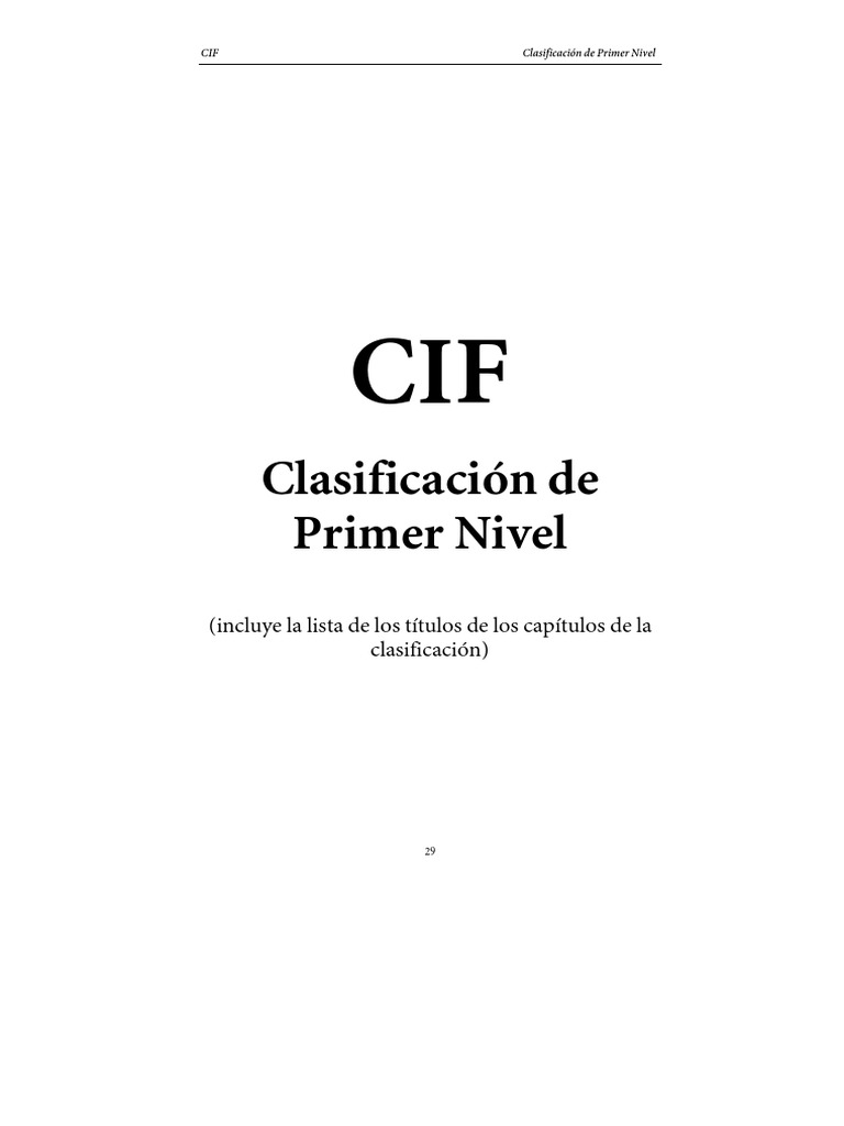 Codificación CIF | PDF | Sistema digestivo humano | Órgano (anatomía)