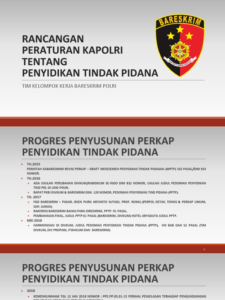 Paparan Ran Perkap PTP 22 Agt Wakapolri-1 | PDF