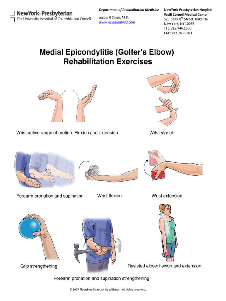 Medial Epicondylitis | PDF | Anatomical Terms Of Motion | Elbow