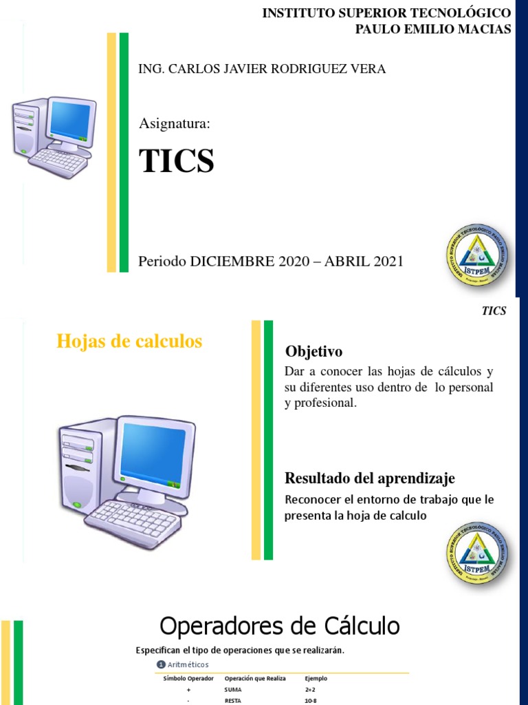 Informática y Cálculos | PDF | Hoja de cálculo | Multiplicación