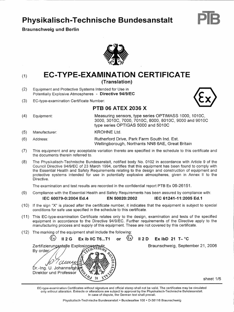 Ptb06atex2036x e | PDF