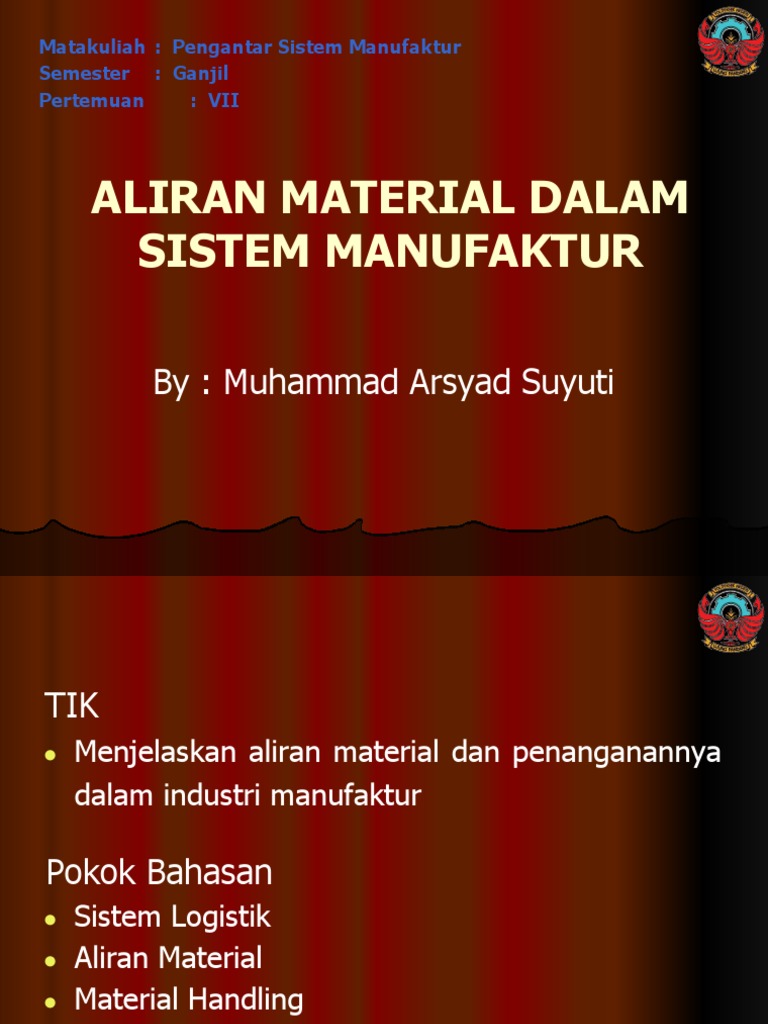 Aliran Material Dalam Sistem Manufaktur | PDF | Bisnis | Komputer