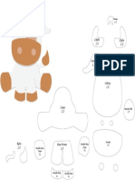Molde de Vaca para Feltro EVA e Artesanato 1 PDF | PDF