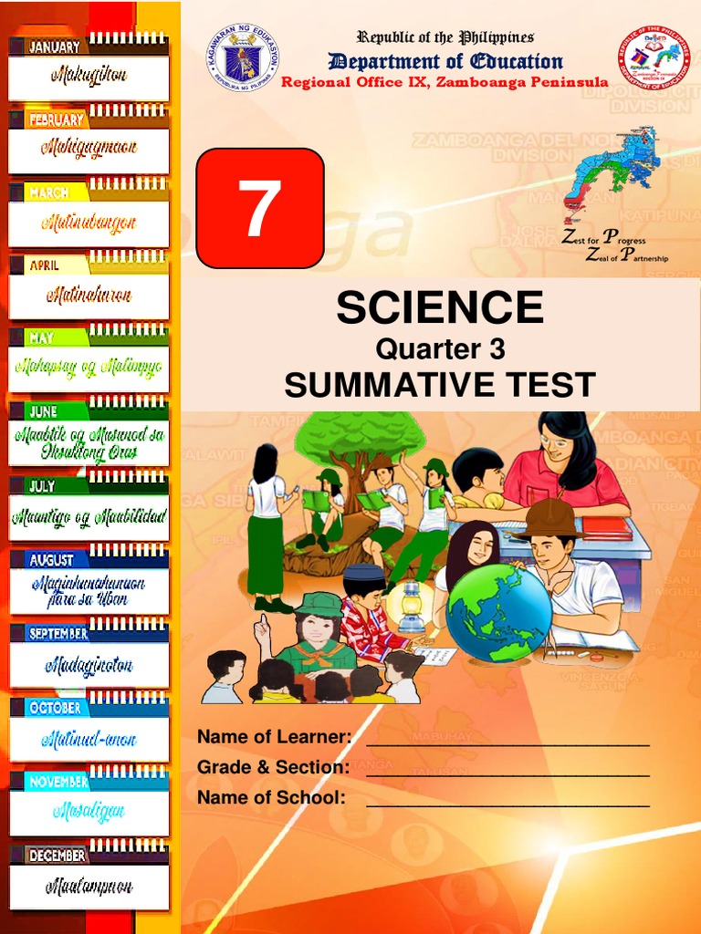 Science 7 - Summative Test | PDF | Light | Heat Transfer