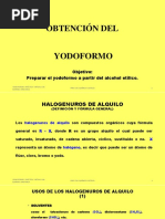 Prueba Del Yodoformo | PDF | Destilación | Hidróxido de sodio