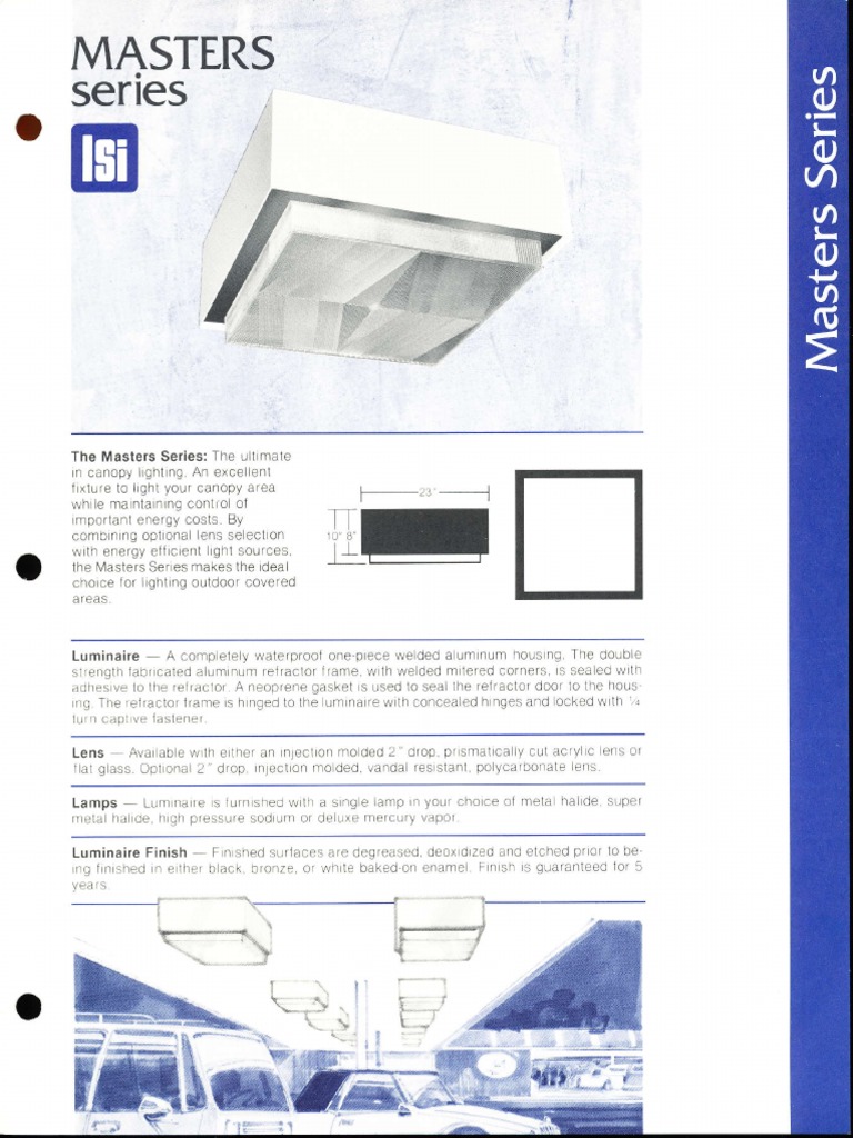 LSI Masters Series Spec Sheet 1981 | Download Free PDF | Equipment ...