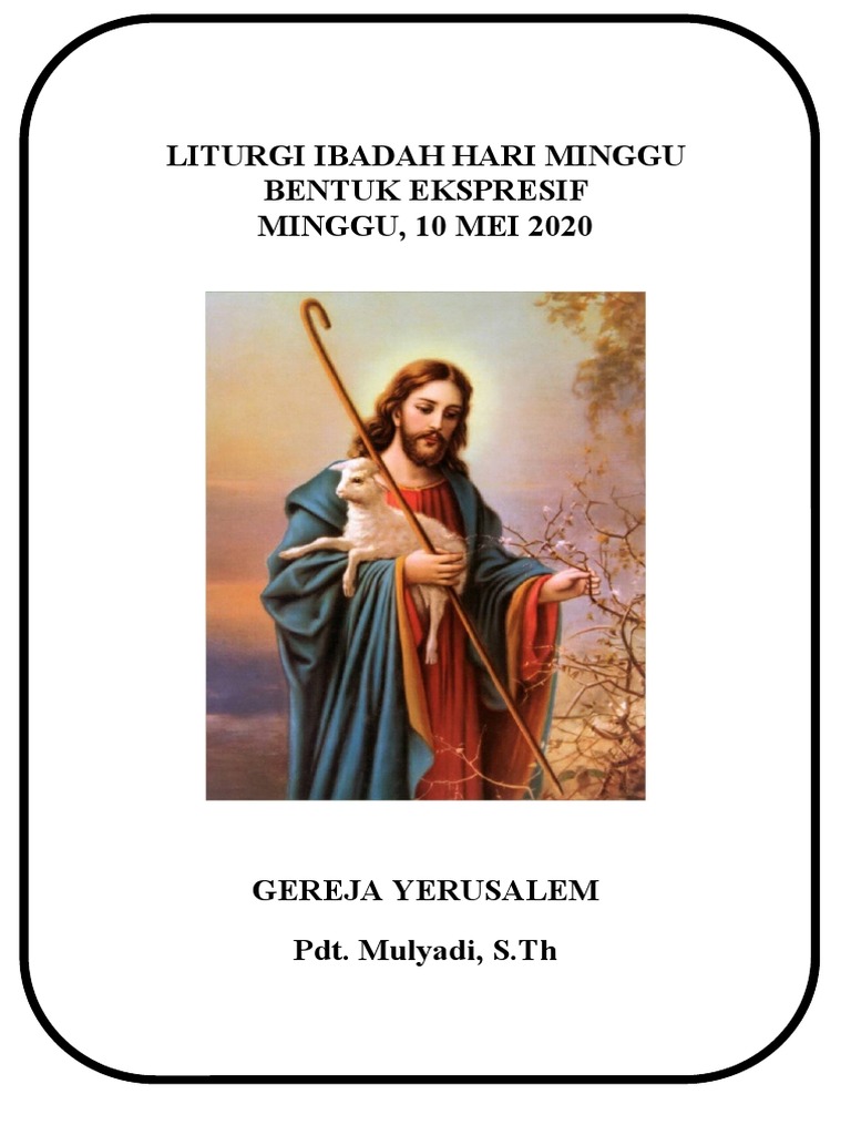 Liturgi Ibadah Hari Minggu | PDF