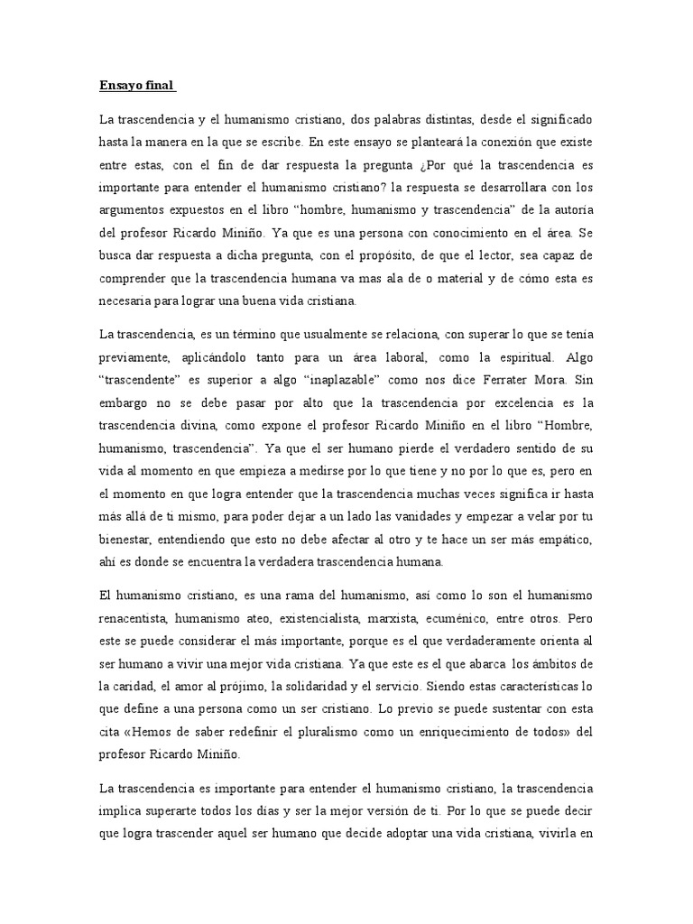 Borron Peter 2 | PDF | Trascendencia (filosofía) | Humanismo