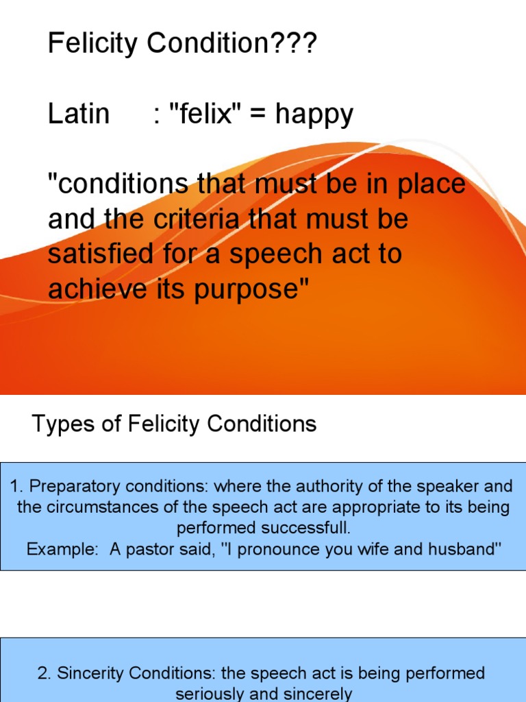 Felicity Condition PPT Ari | PDF