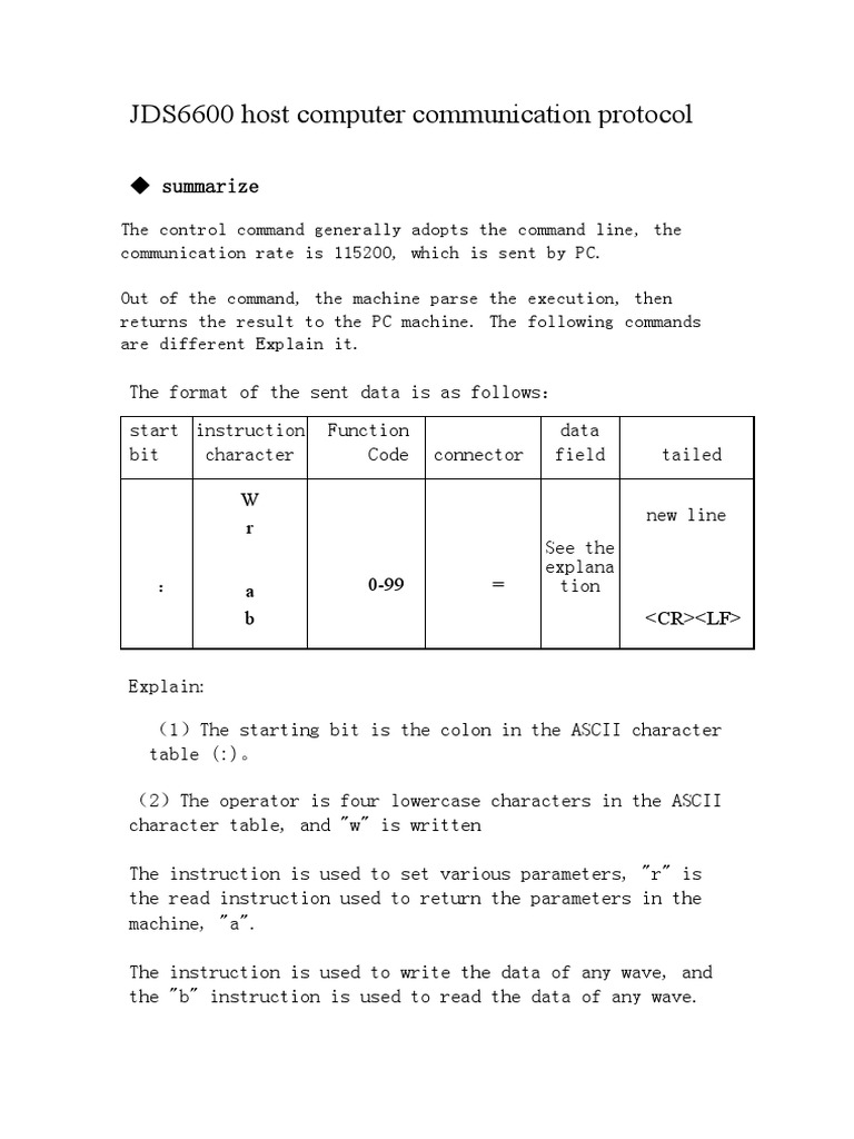 JDS2900 Function Generator Serial USB Protocol Manual | PDF | Hertz ...