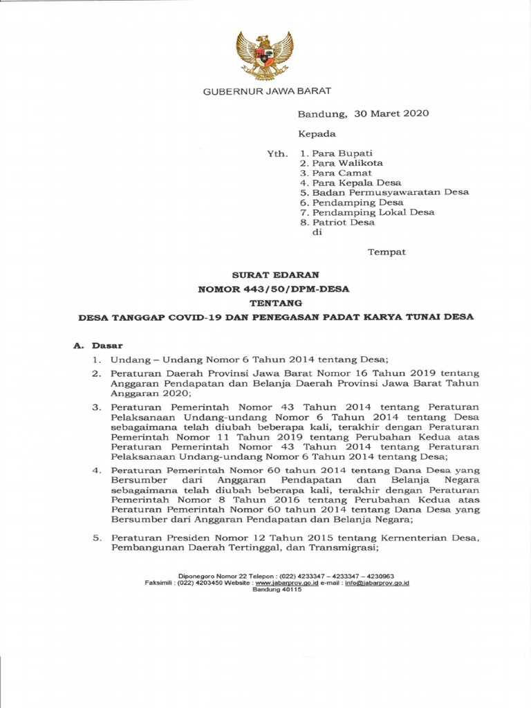 Surat Edaran Gubernur PDF | PDF