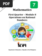 Mathematics7 Q1 Mod7 Rational Numbers V3 | PDF | Numbers | Decimal