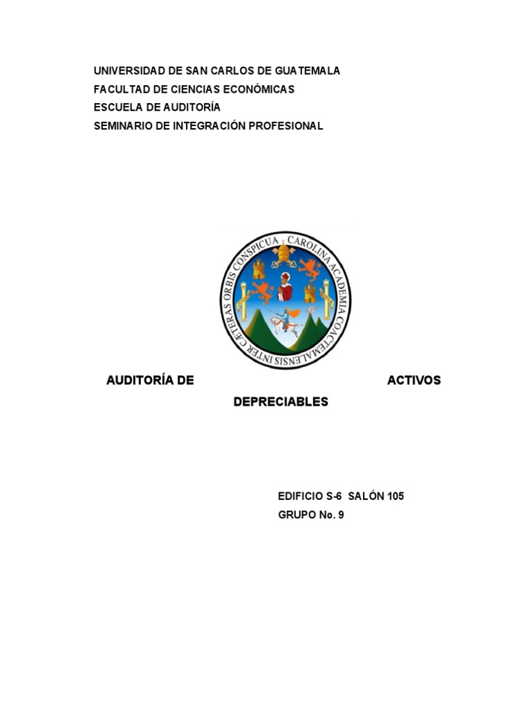 Auditoría de Activos Depreciables | PDF | Depreciación | Auditoría