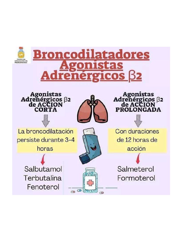 Broncodilatadores Agonistas Adrenergicos Beta 2 | PDF