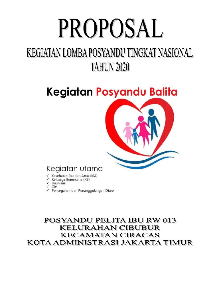 Proposal Lomba Posyandu Revisi 2 | PDF