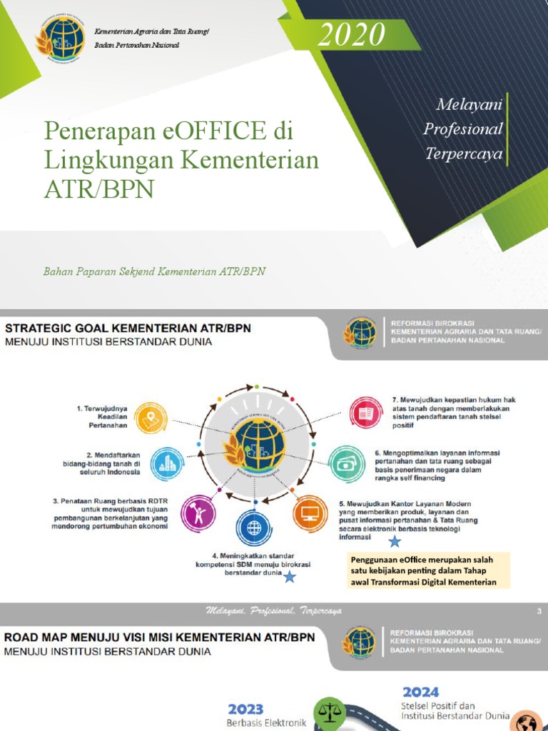 Penerapan eOffice Kementerian ATR/BPN | PDF | Teknologi & Rekayasa