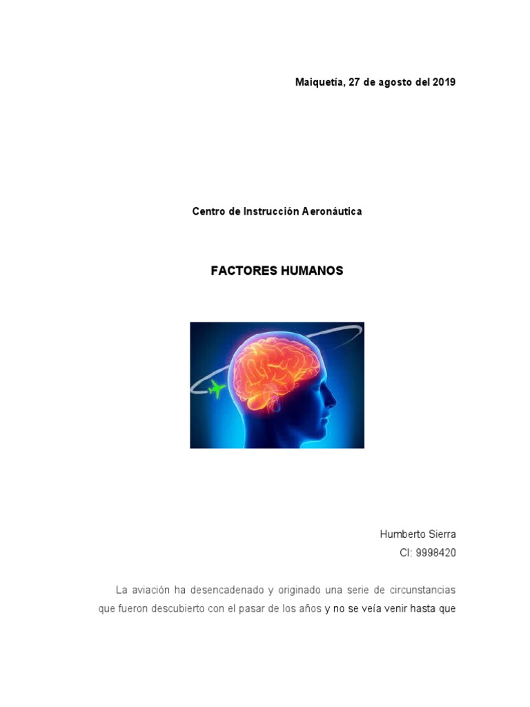 Factores Humanos 2 | PDF | Conciencia de la situación | Toma de decisiones