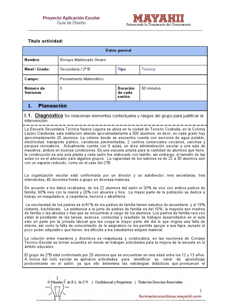 PAE MODELO DE APLICACIÓN - Docencia Estratégica | PDF | Educación ...