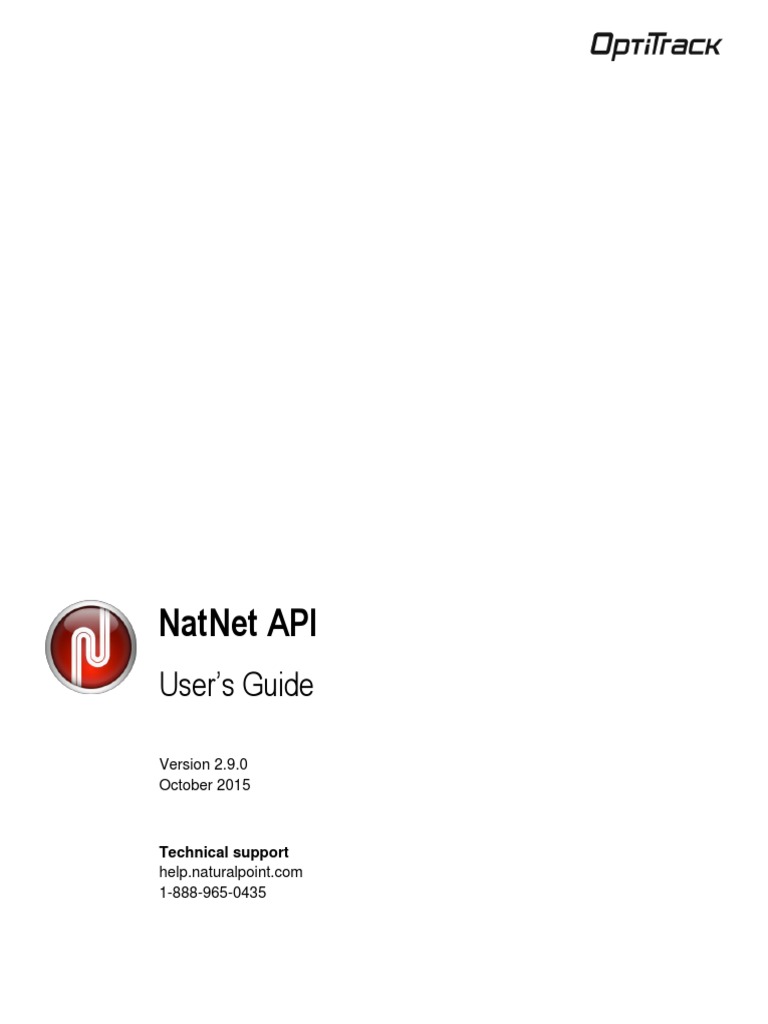 Natnet Api: User'S Guide | Download Free PDF | Library (Computing) | Streaming Media