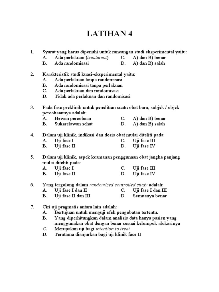 Pertemuan 4 Latihan S1 Bidan VB Metopen | PDF