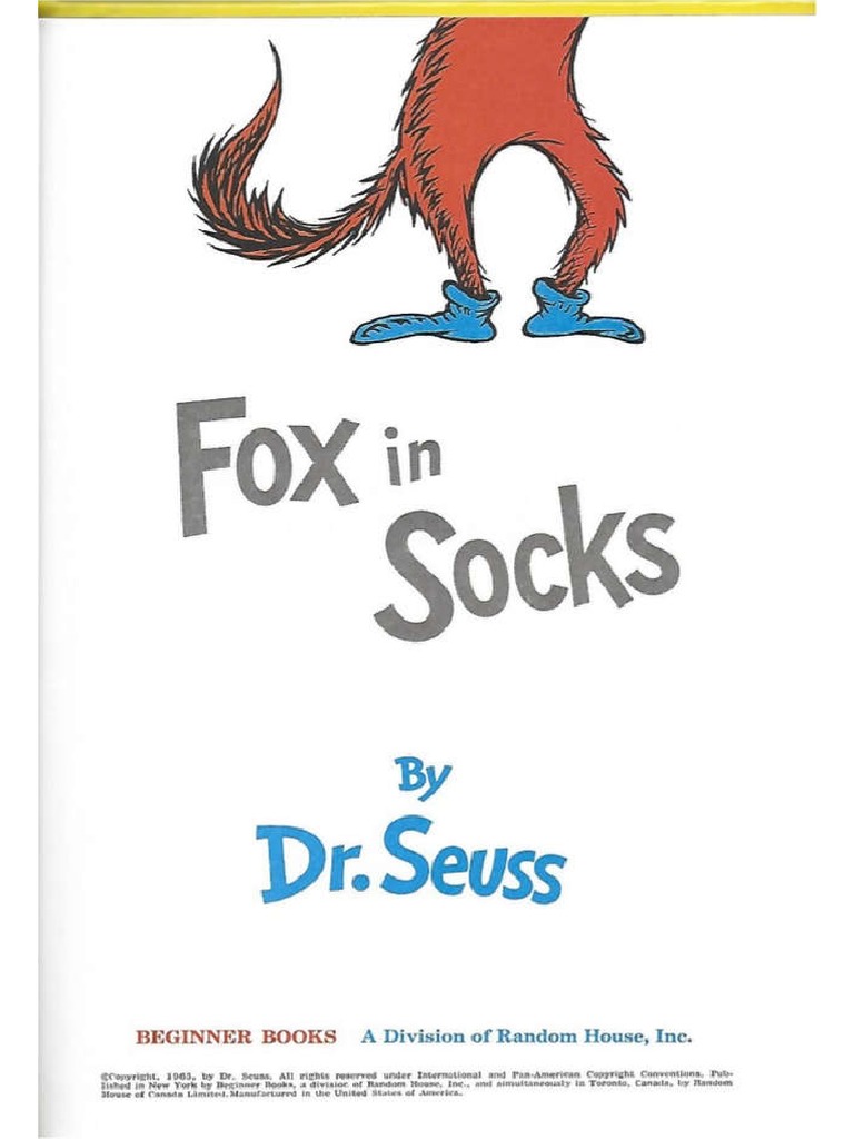 Fox in Socks | PDF