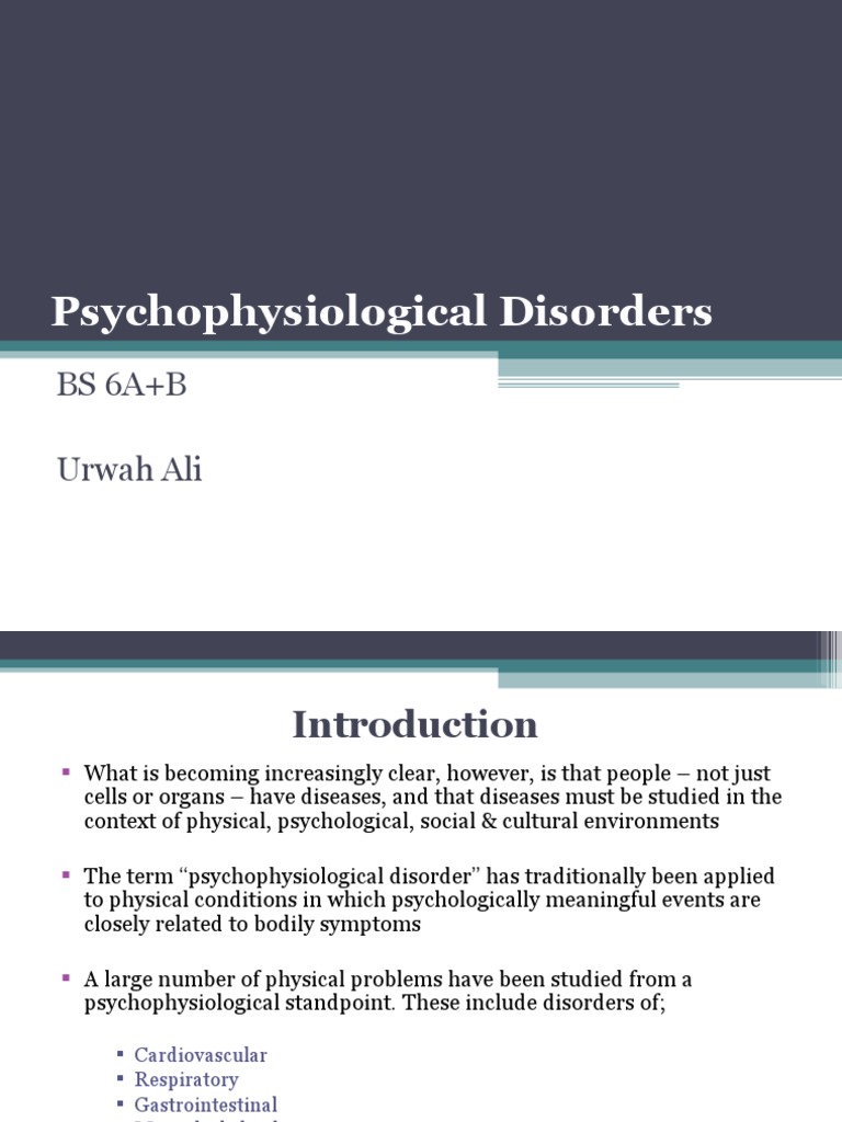 Psychophysiological Disorders | PDF | Fight Or Flight Response | Stress ...