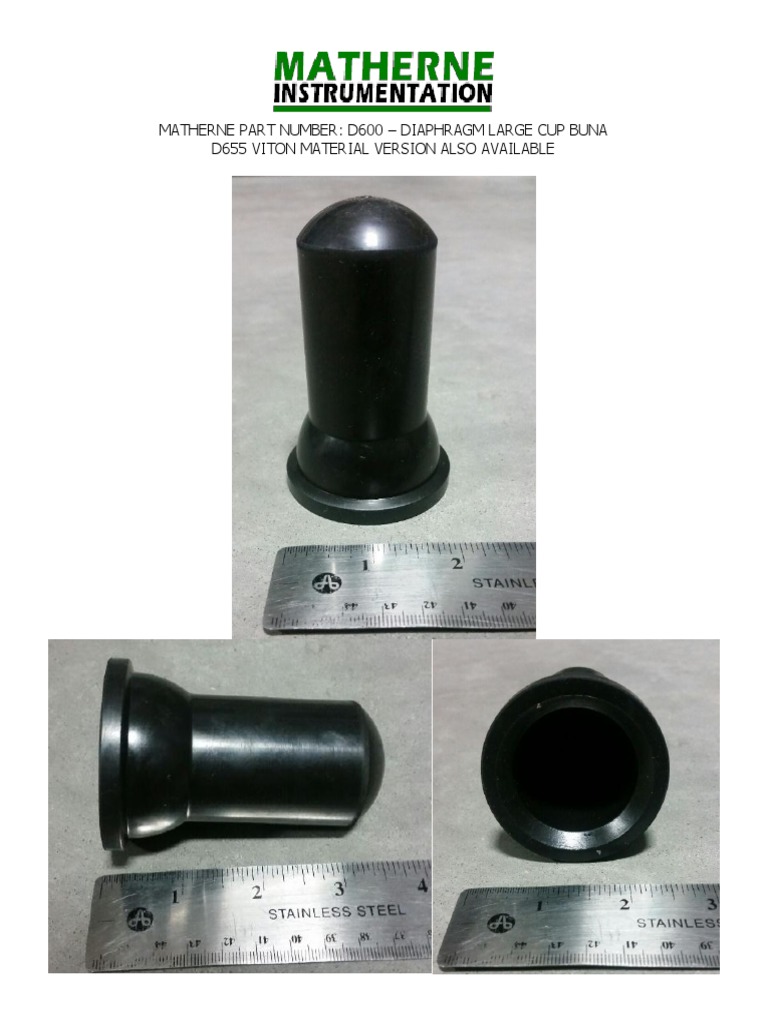 D600 Diaphragm Large Cup | PDF