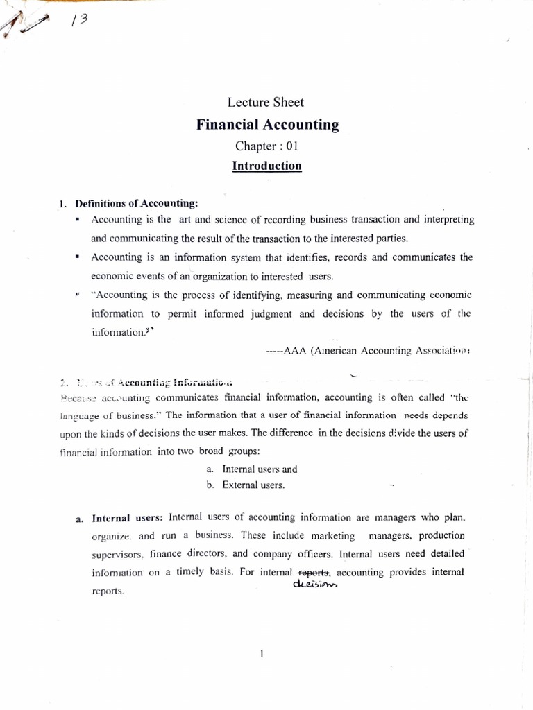 Principles of Accounting CP 01 | PDF | Debits And Credits | Accounting