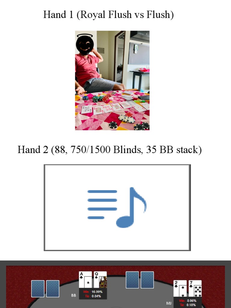 Hand 1 (Royal Flush Vs Flush) | PDF