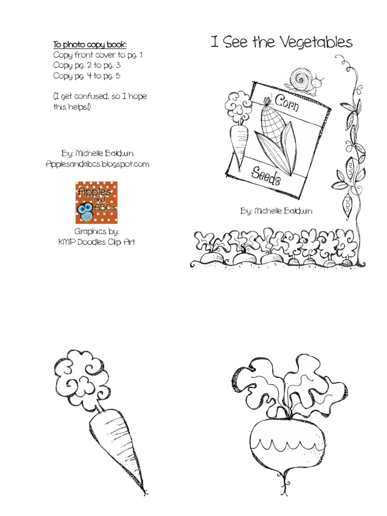 Vegetable Emergent Reader | PDF | Cooking, Food & Wine