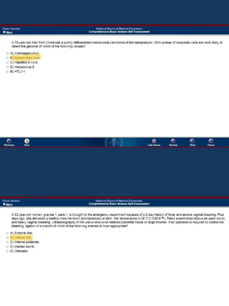 NBME 17 BLOCK 1-4 (Highlighted) - 1 | PDF
