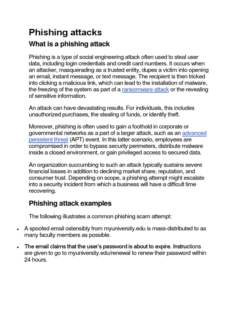 Phishing Attacks | PDF | Phishing | Malware