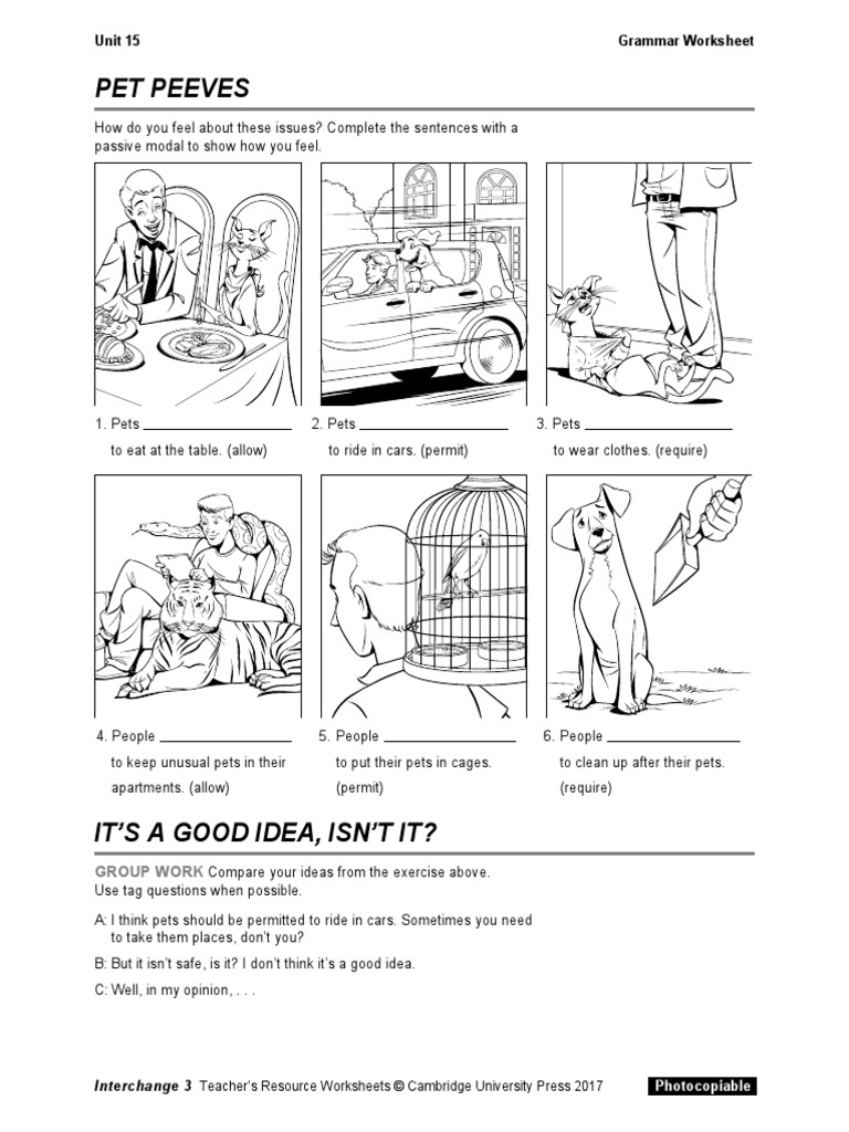 Interchange5thEd Level3 Unit15 Grammar Worksheet | PDF | Self-Improvement