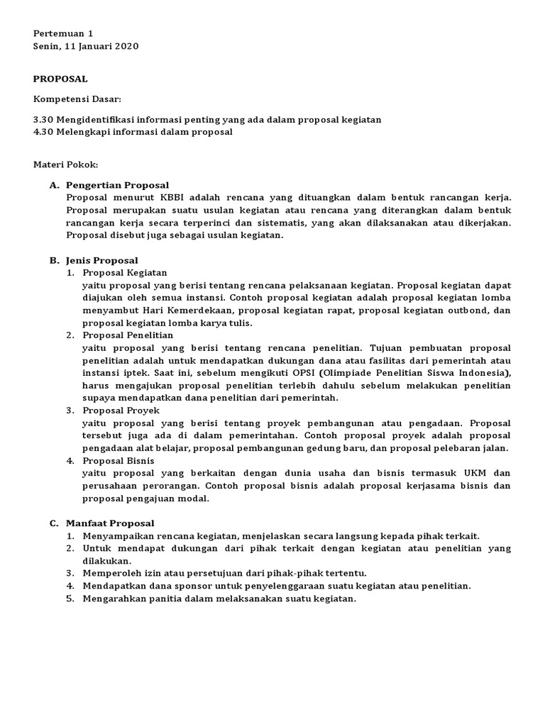 Panduan Lengkap Menyusun Proposal Kegiatan | PDF