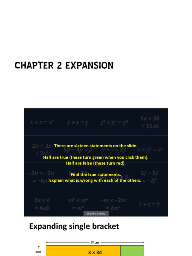 Chapter 2 Expansion | PDF | Algebra | Abstract Algebra