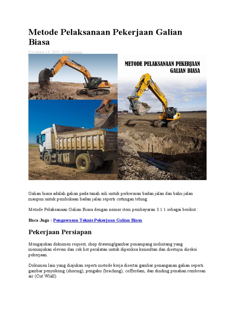 Metode Cut and Fill | PDF