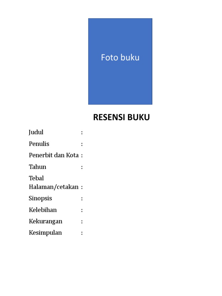 Format Resensi Buku Pdf