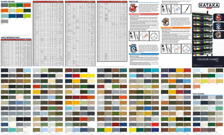 Hataka Hobby Colour Chart & X-Ref Table 2019 - Light | PDF ...