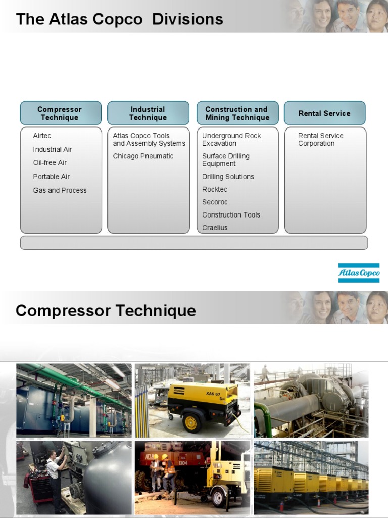 The Atlas Copco Divisions: Construction and Mining Technique Compressor ...