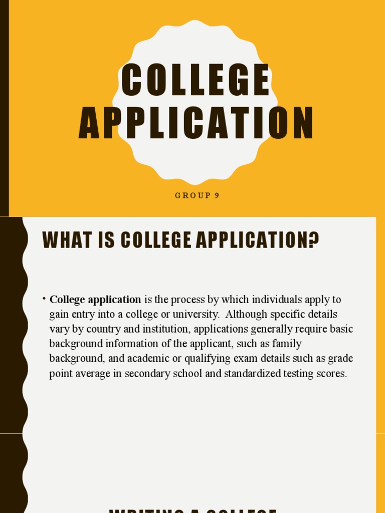 College Application | PDF | University And College Admission | Sat