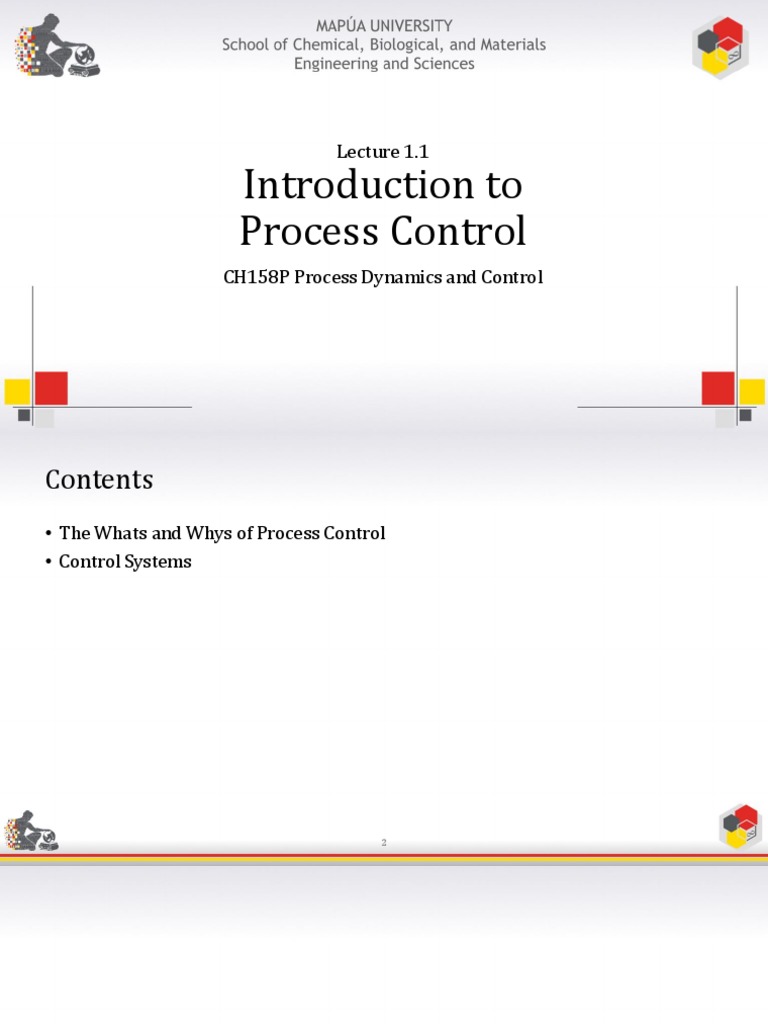 1.1 Introduction To Process Control | PDF | Process Control | Control Theory