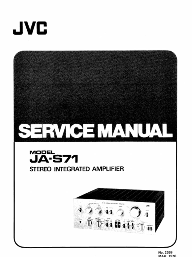 JVC JA-S71 Service Manual | PDF