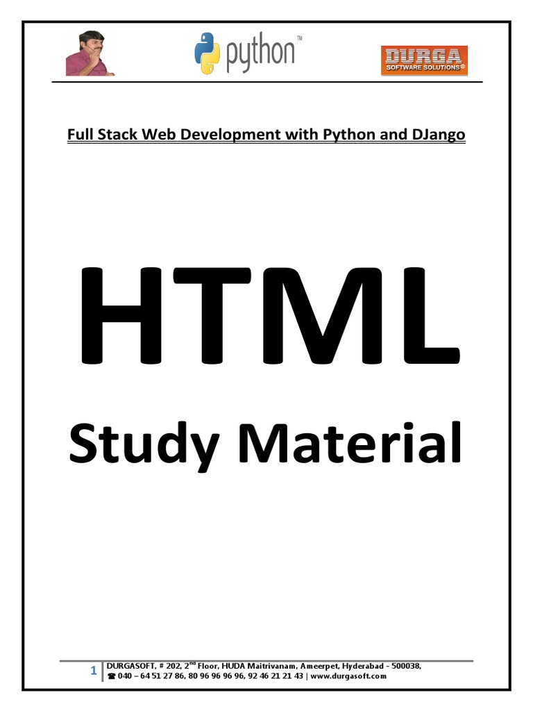 1 - PDFsam - HTML Study Material | PDF