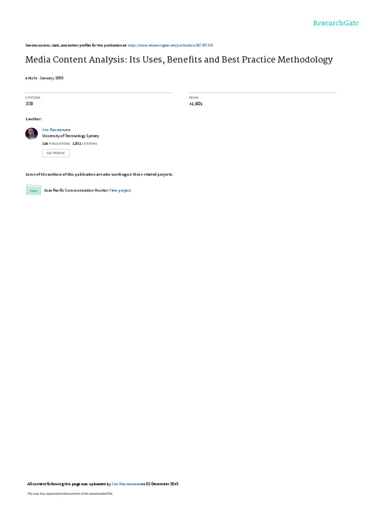 Media Content Analysis: Its Uses, Benefits and Best Practice ...