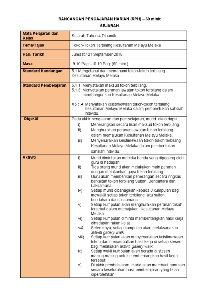 M7.RPH T4 Tokoh Terbilang | PDF