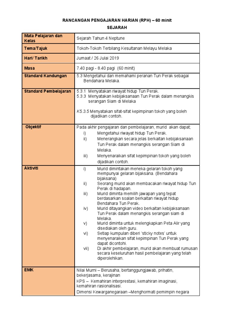 M10.RPH T4 Tokoh Terbilang | PDF