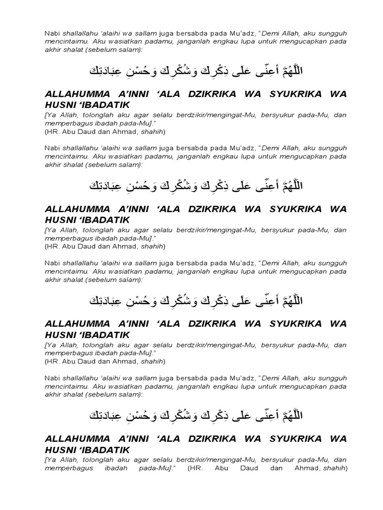 Doa Ringan Ibadah | PDF