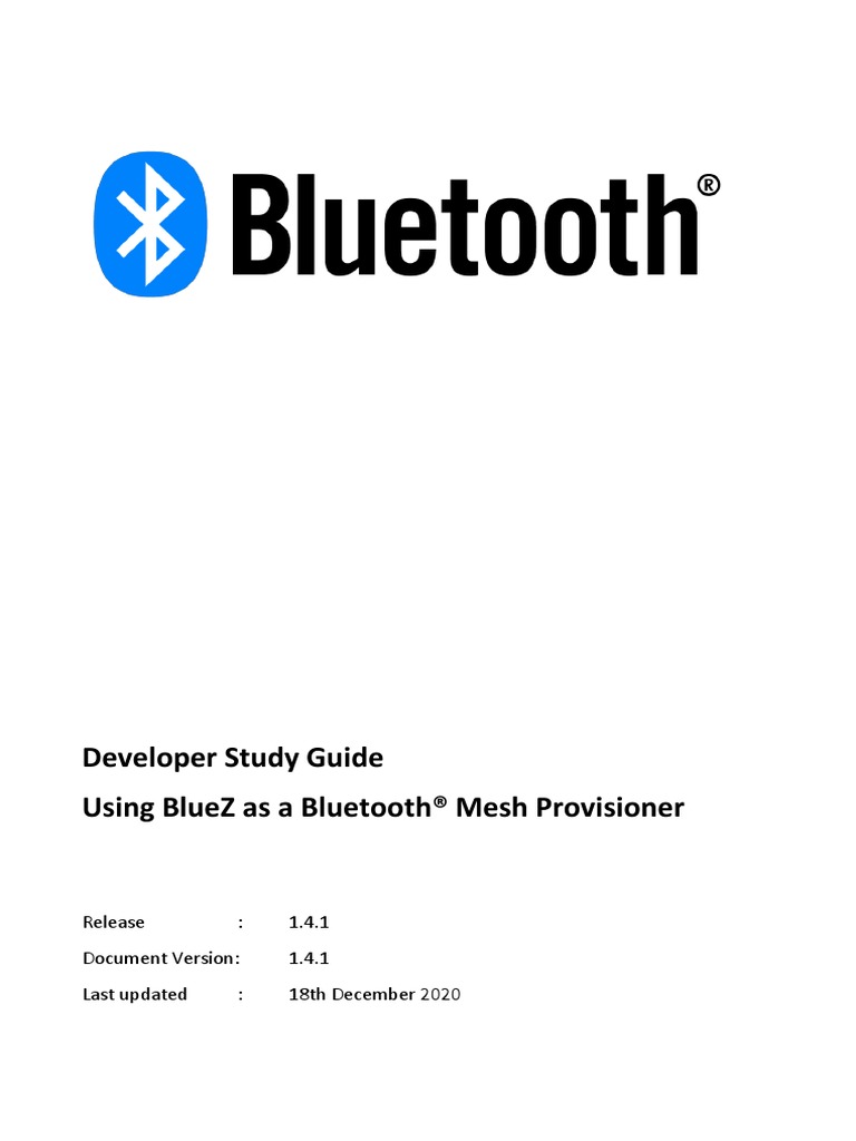 Developer Study Guide How To Deploy BlueZ On A Raspberry Pi Board As A ...