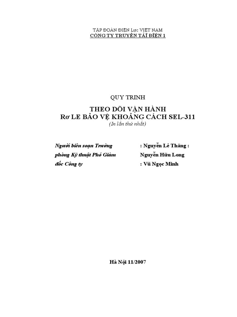 QT VH Role Khoang Cach Sel 311 8123 | PDF