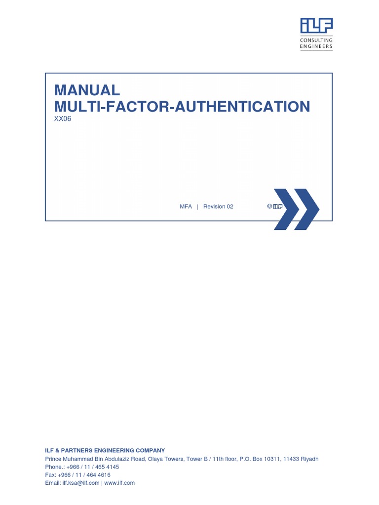 Manual Mfa Rev02 | PDF | Authentication | Login